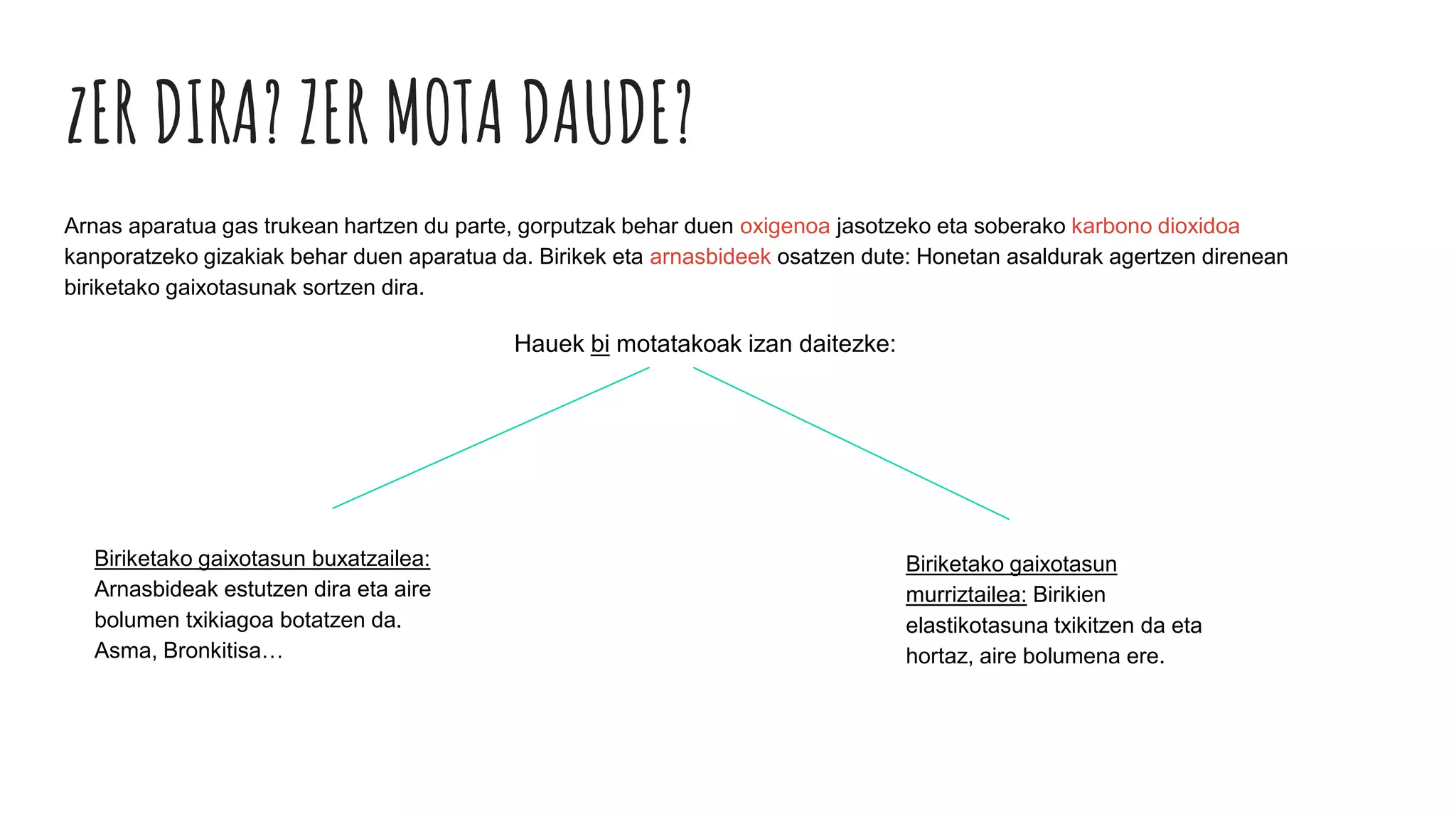 5 arnas aparatuaren gaixotasunak | PPTX