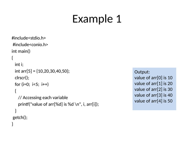 Array Definition And Uses In Computer Pptx