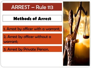 Presentation for Rules on Arrest in the Philippines.ppt