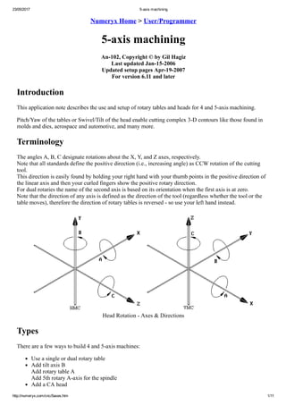 5 axis machining | PDF