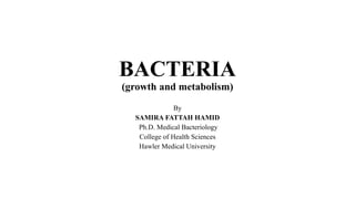 Bacteria Growth and Metabolism | PPTX