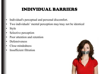 Barriers to Effective Communication | PPTX