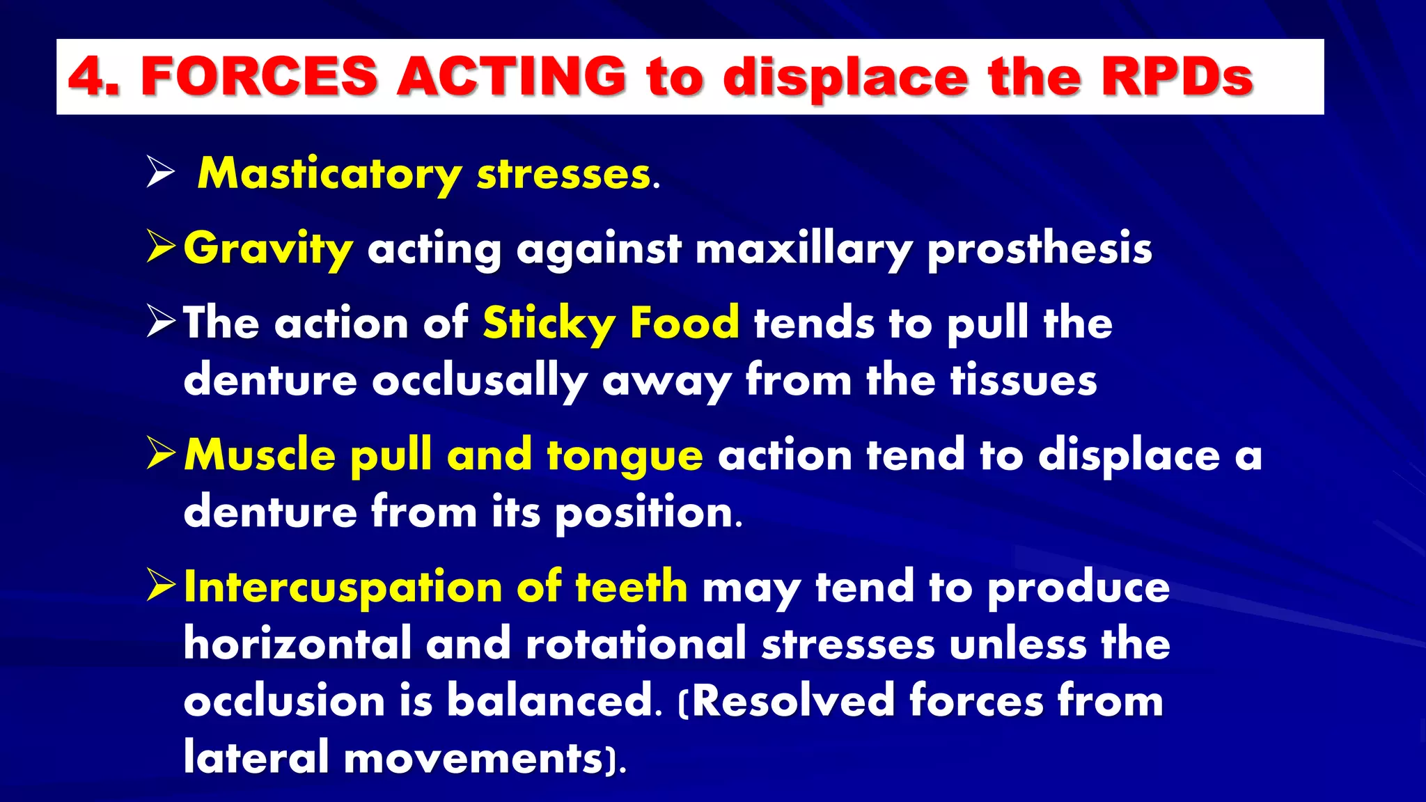 5- Basic principles for designing the removable partial denture class i ...