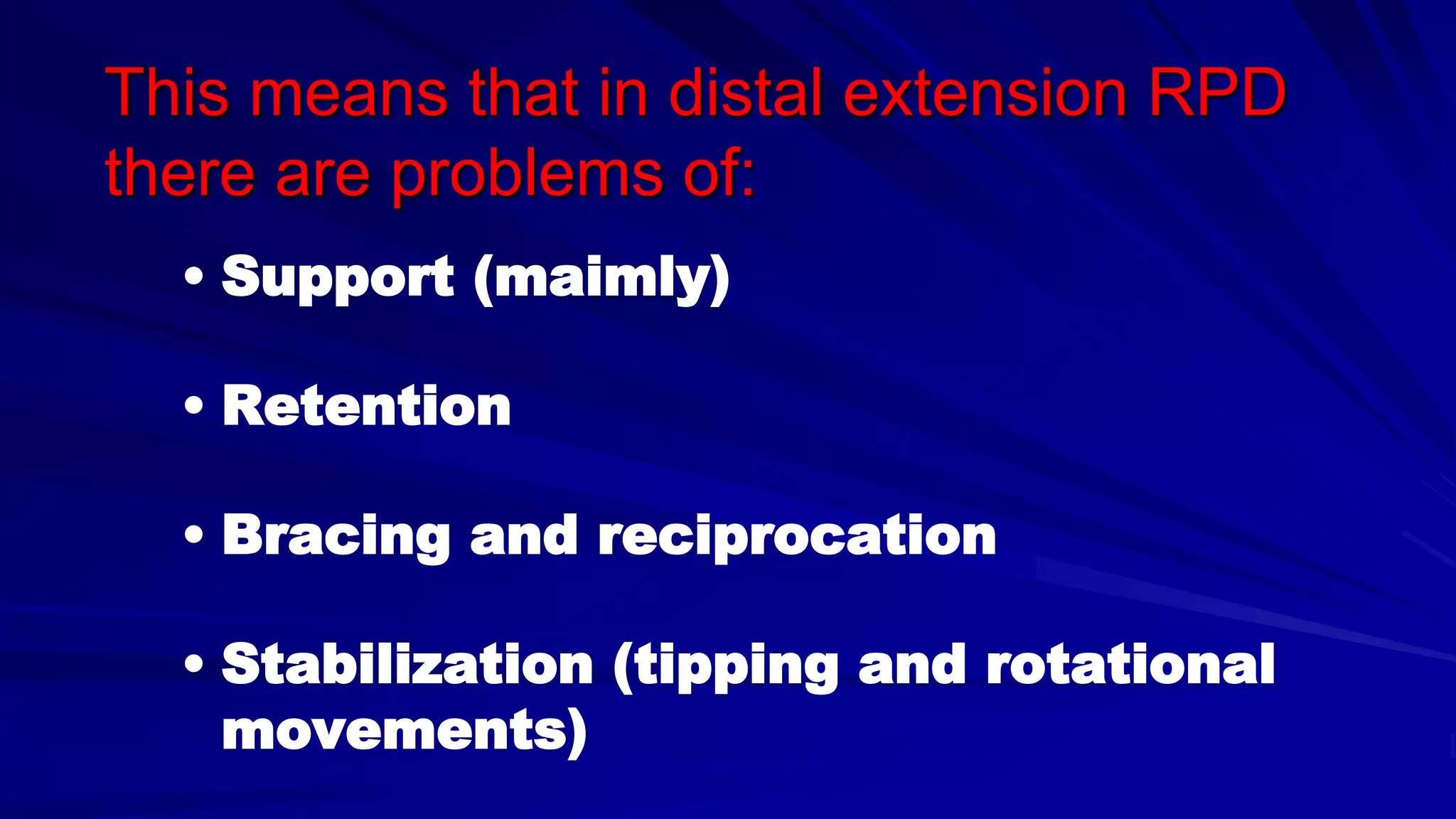 5- Basic principles for designing the removable partial denture class i ...