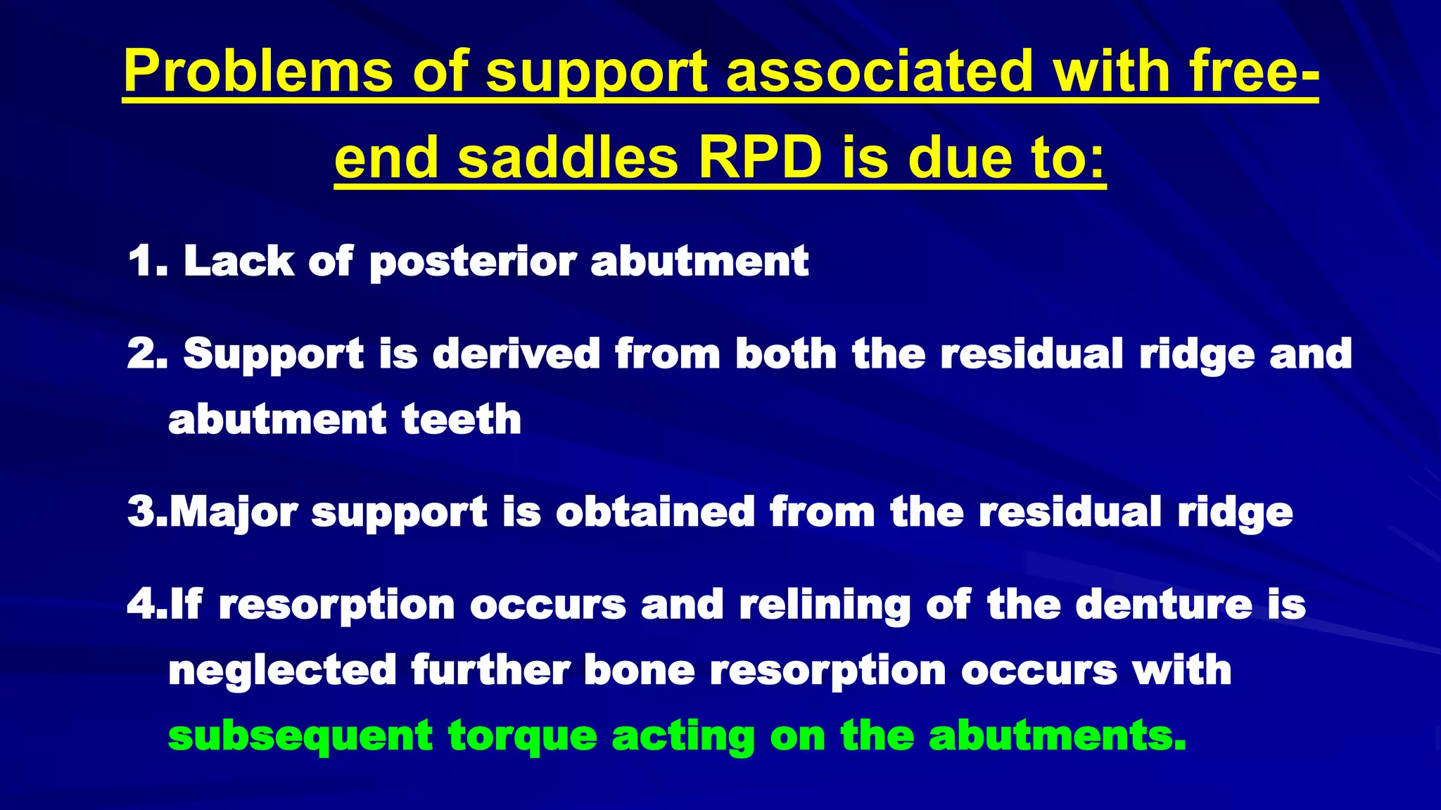 5- Basic principles for designing the removable partial denture class i ...