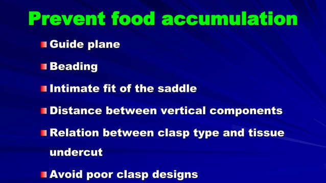 5- Basic principles for designing the removable partial denture (class ...