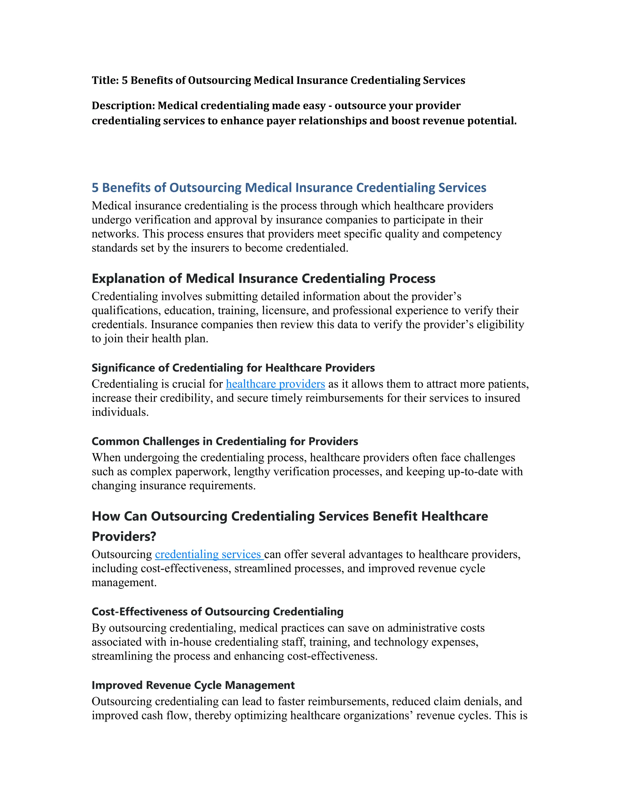 5-benefits-of-outsourcing-medical-insurance-credentialing-services ...