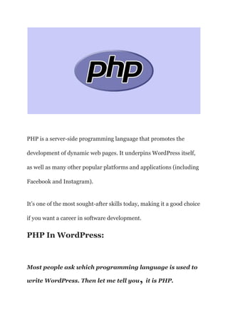 5-Best-Programming-Languages-Used-For-WordPress-Development.ppt