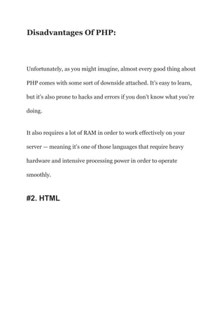 5-Best-Programming-Languages-Used-For-WordPress-Development.ppt