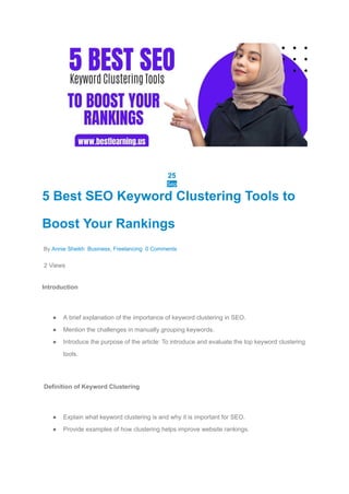 5-Best-SEO-Keyword-Clustering-Tools-to-Boost-Your-Rankings.pdf | Search | Internet