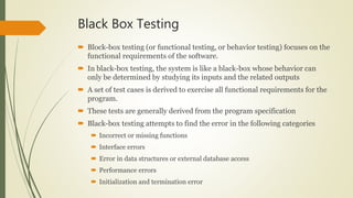 5 black box and grey box testing | PPT
