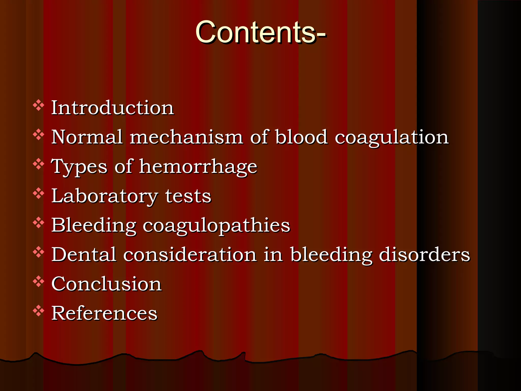 bleedig & clotting disorders | PPT