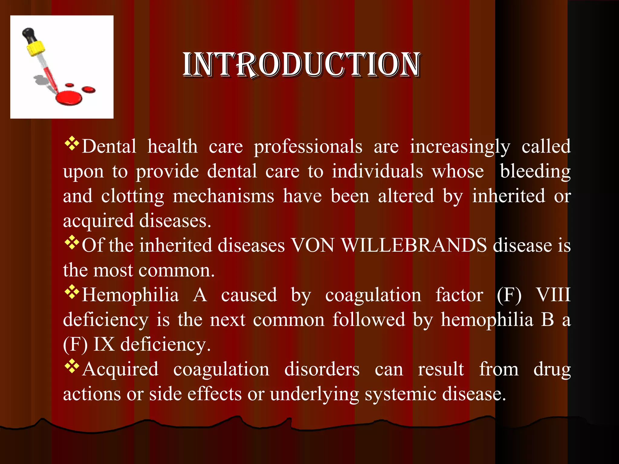 bleedig & clotting disorders | PPT