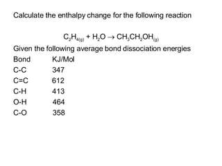 5 Bond Energies | PPT