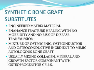 bone graft substitutes | PPTX