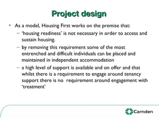 CAMDEN HOUSING FIRST, By Brian Matthews, Camden Council | PPT