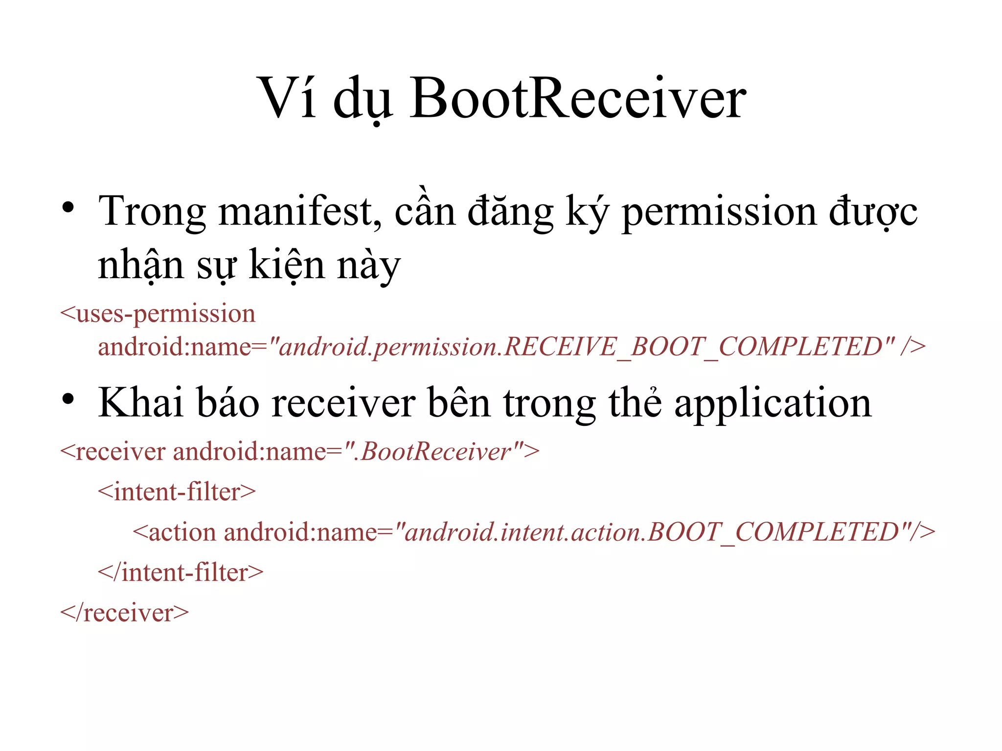 IT120-5. Broadcast Receiver | PPT