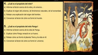5°-Básico PANGU mitpologia de la creaciòn del mundo | PPTX