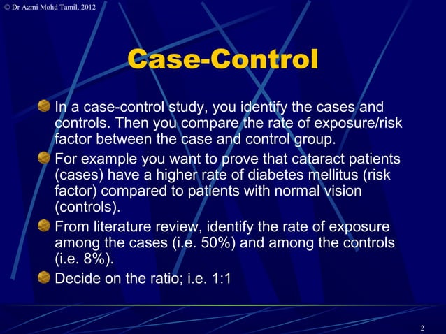 5. Calculate samplesize for case-control studies | PPT
