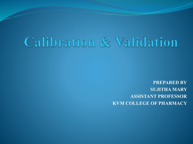 calibration-and-validation | PPTX