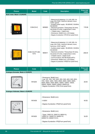 Price List Circutor USD www.haophuong.com | Consumer Electronics ...