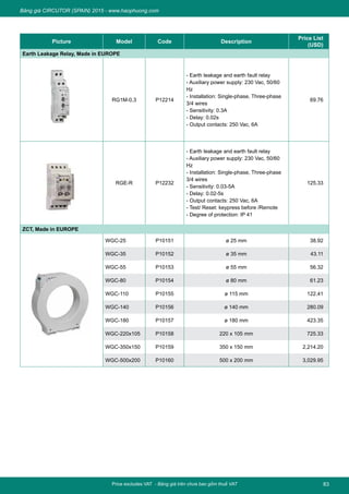 Price List Circutor USD www.haophuong.com | Consumer Electronics ...