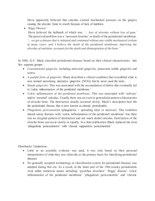 classification of periodontal diseases | DOCX
