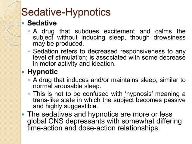 CNS depressant | PPTX