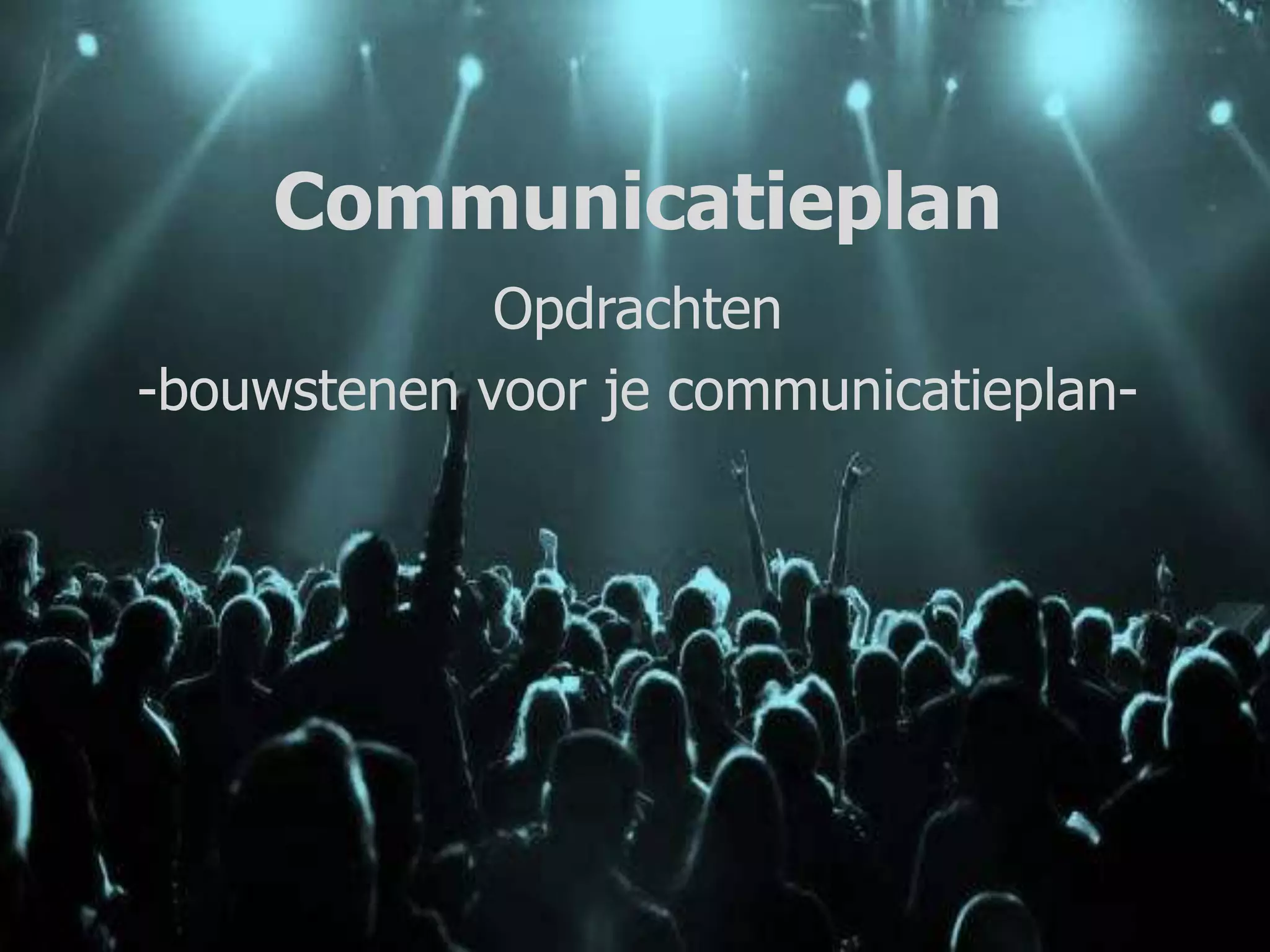 Communicatieplan | PPTX