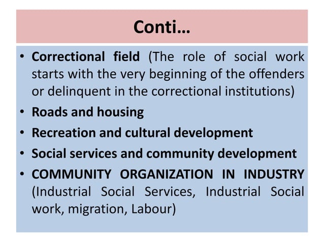 Scope and Process of Community Organization | PPTX