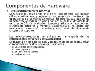 5. componentes de hardware | PPTX