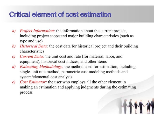 conceptual estimate | PPT