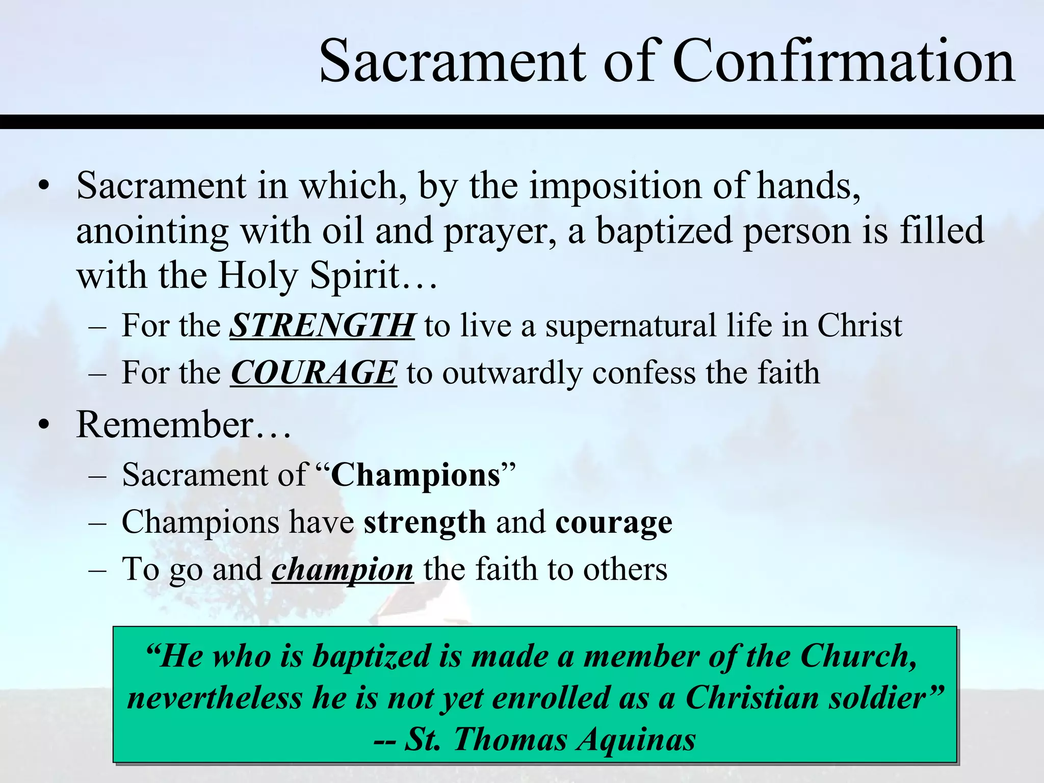Confirmation | PPT