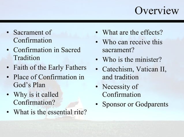 Confirmation | PPT | Christianity | Religion & Spirituality