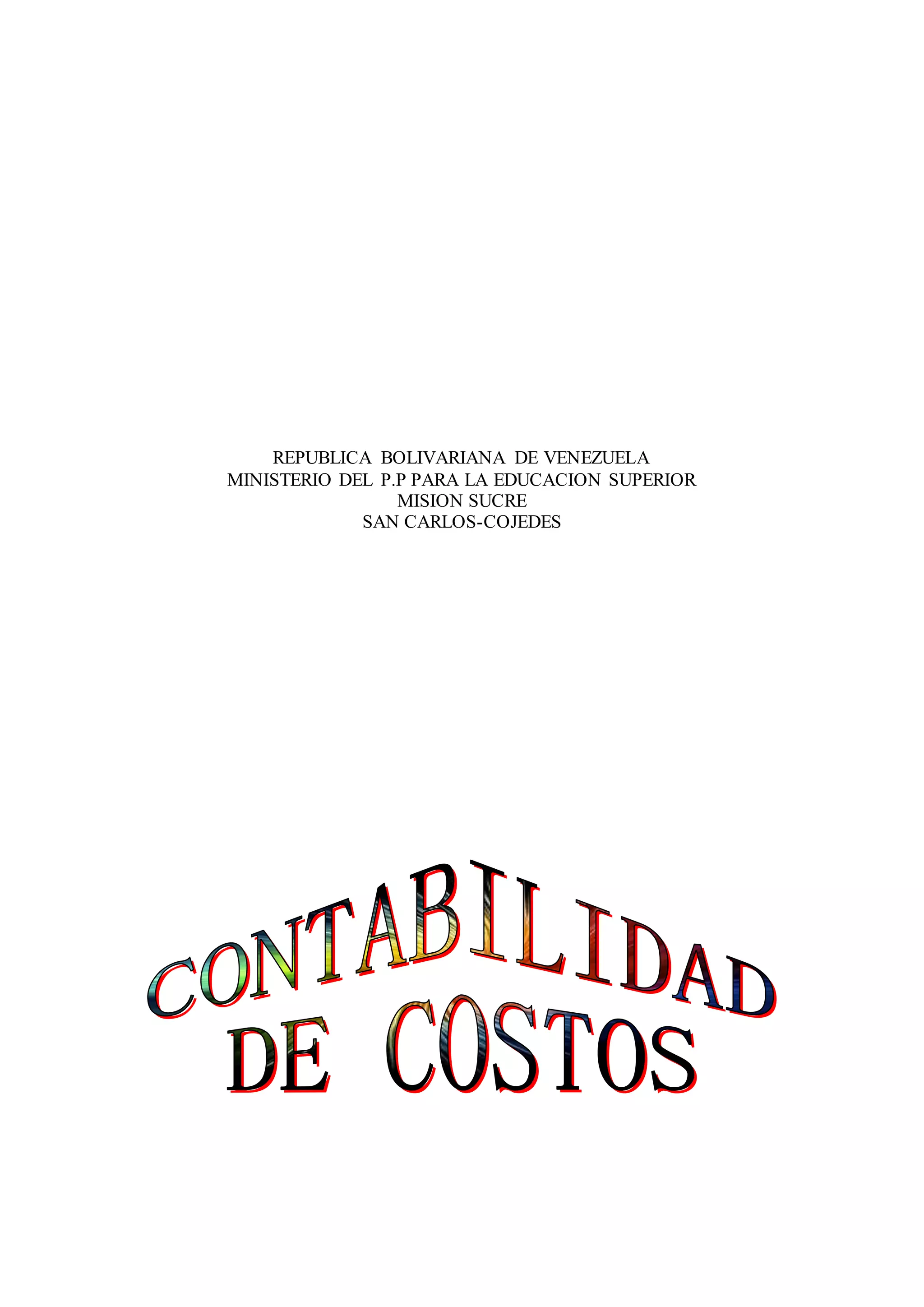 5. contabilidad de costos o carga fabril | DOC
