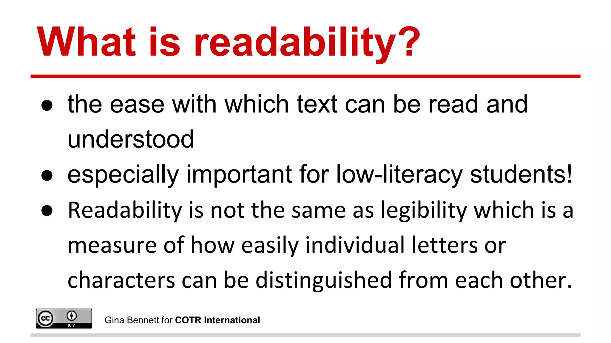 Adapting textual resources for low-literacy learners | PPT