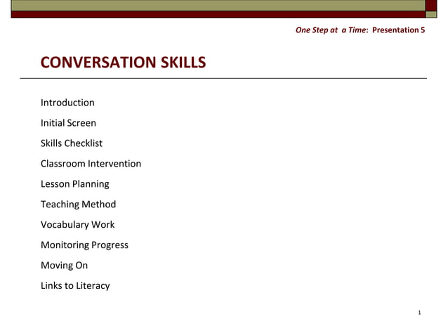 5 conversation-skills | PPT