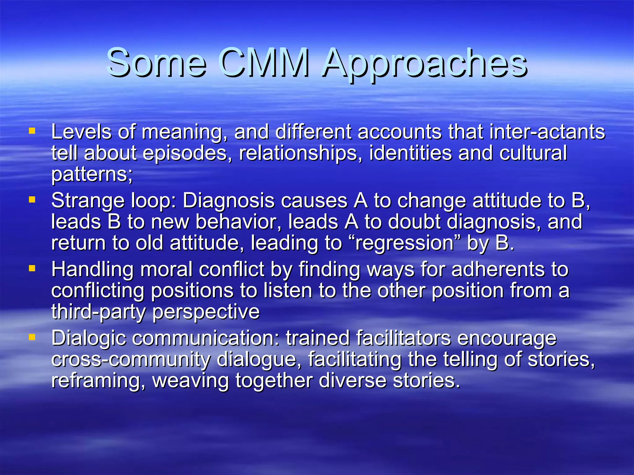 Coordinated Management Of Meaning | PPT