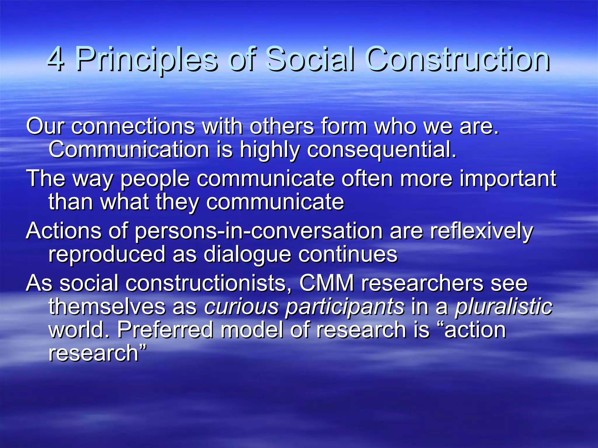 Coordinated Management Of Meaning | PPT