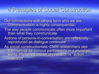 Coordinated Management Of Meaning | PPT