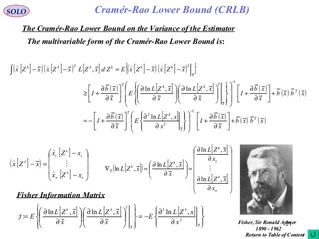 5 cramer-rao lower bound