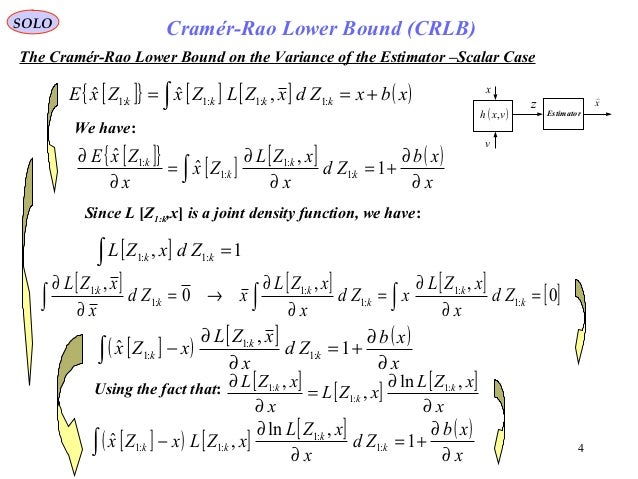 5 cramer-rao lower bound