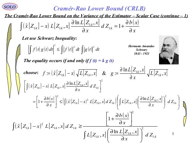 5 cramer-rao lower bound