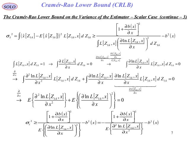 5 cramer-rao lower bound