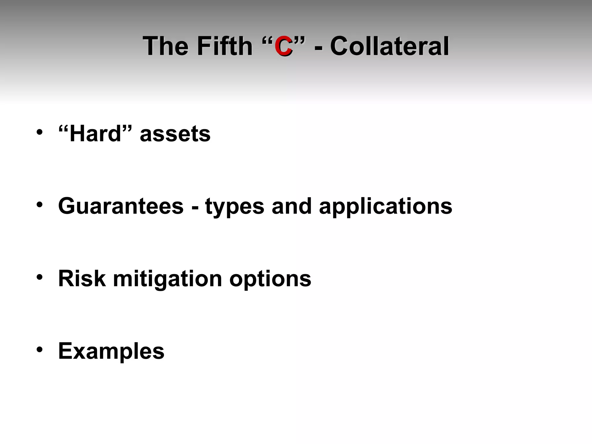 5 C's of Credit | PPT