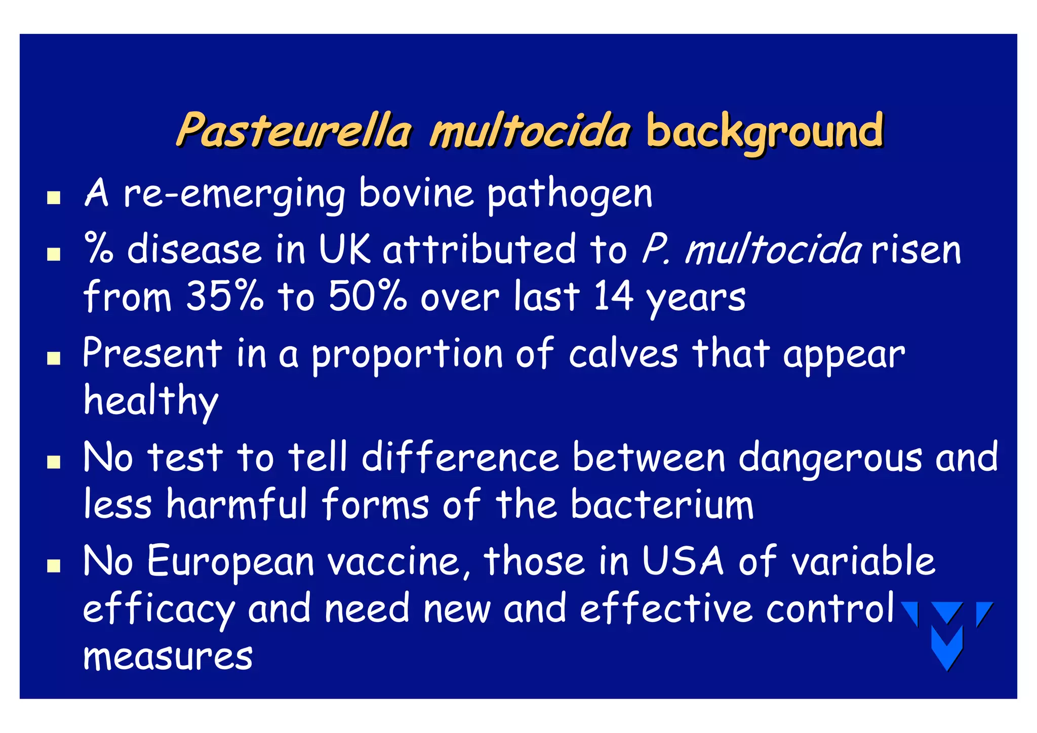 5. current concepts of carriage spread and control of pasteurella ...