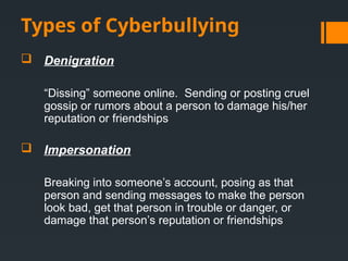 Cyberbullying (Definition and Types).pptx