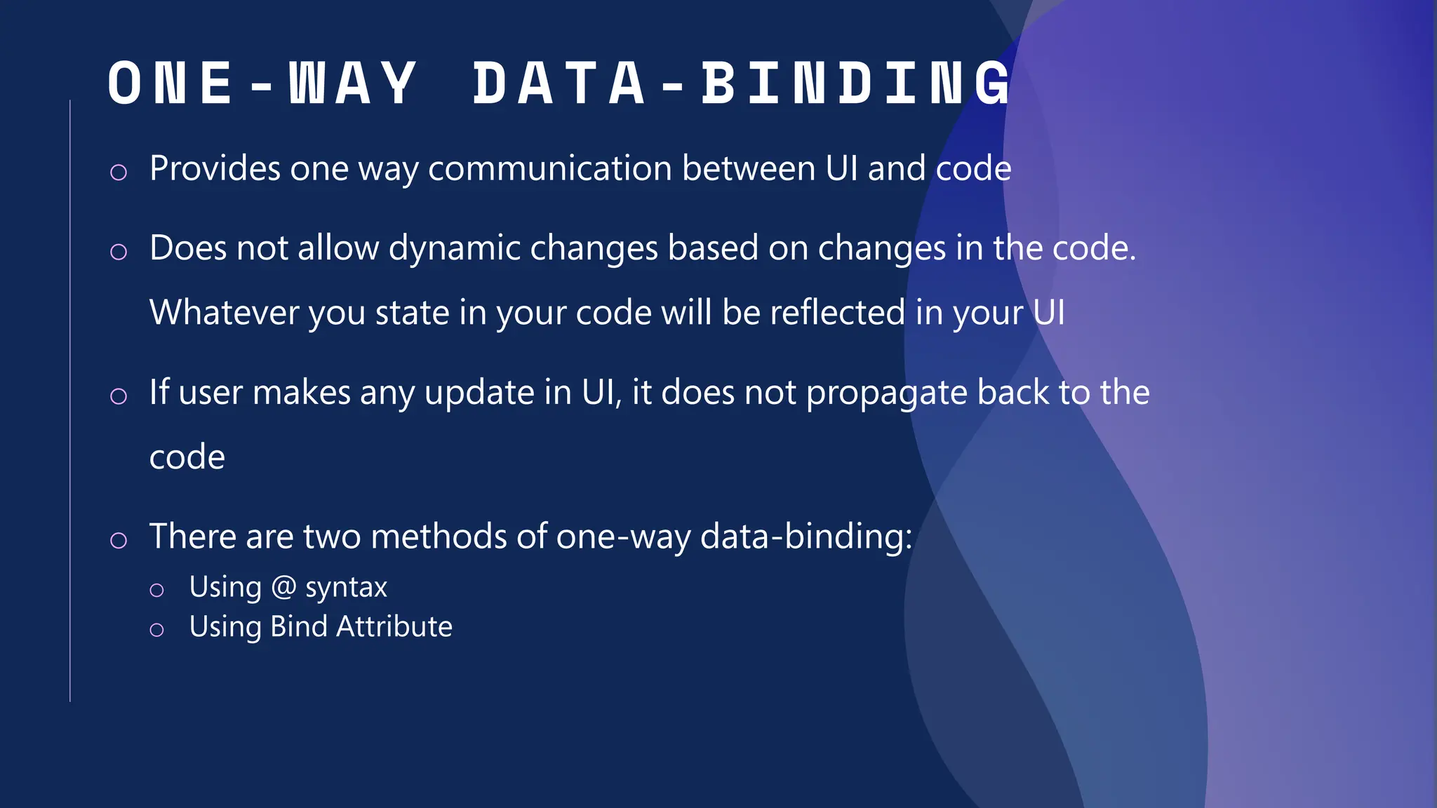 5 Data Binding Microsoft Blazor Sameer Siddiqui Ppt