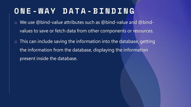 5 Data Binding Microsoft Blazor Sameer Siddiqui Ppt