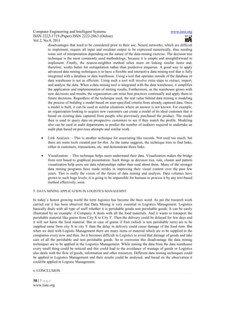 5. data mining tools and techniques a review--31-39 | PDF | Databases ...